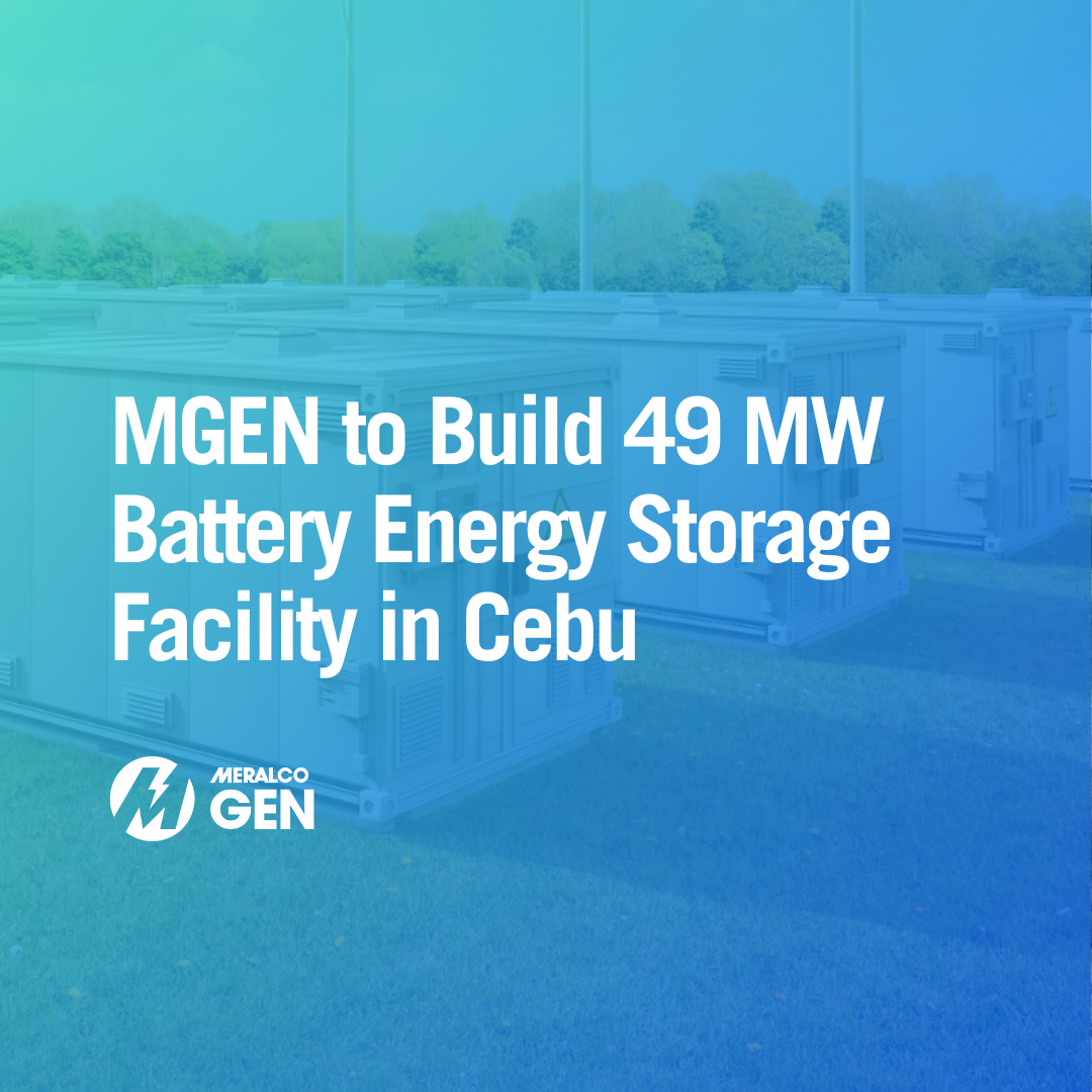 MGEN to Build 49MW Battery Energy Storage Facility in Cebu - Meralco PowerGen